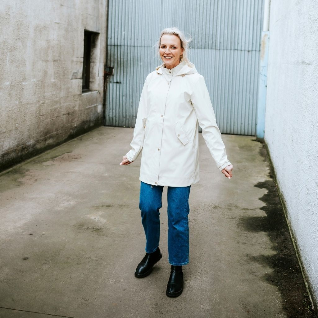 Moke Anika Raincoat Cream | Eclectic Boutique NZ